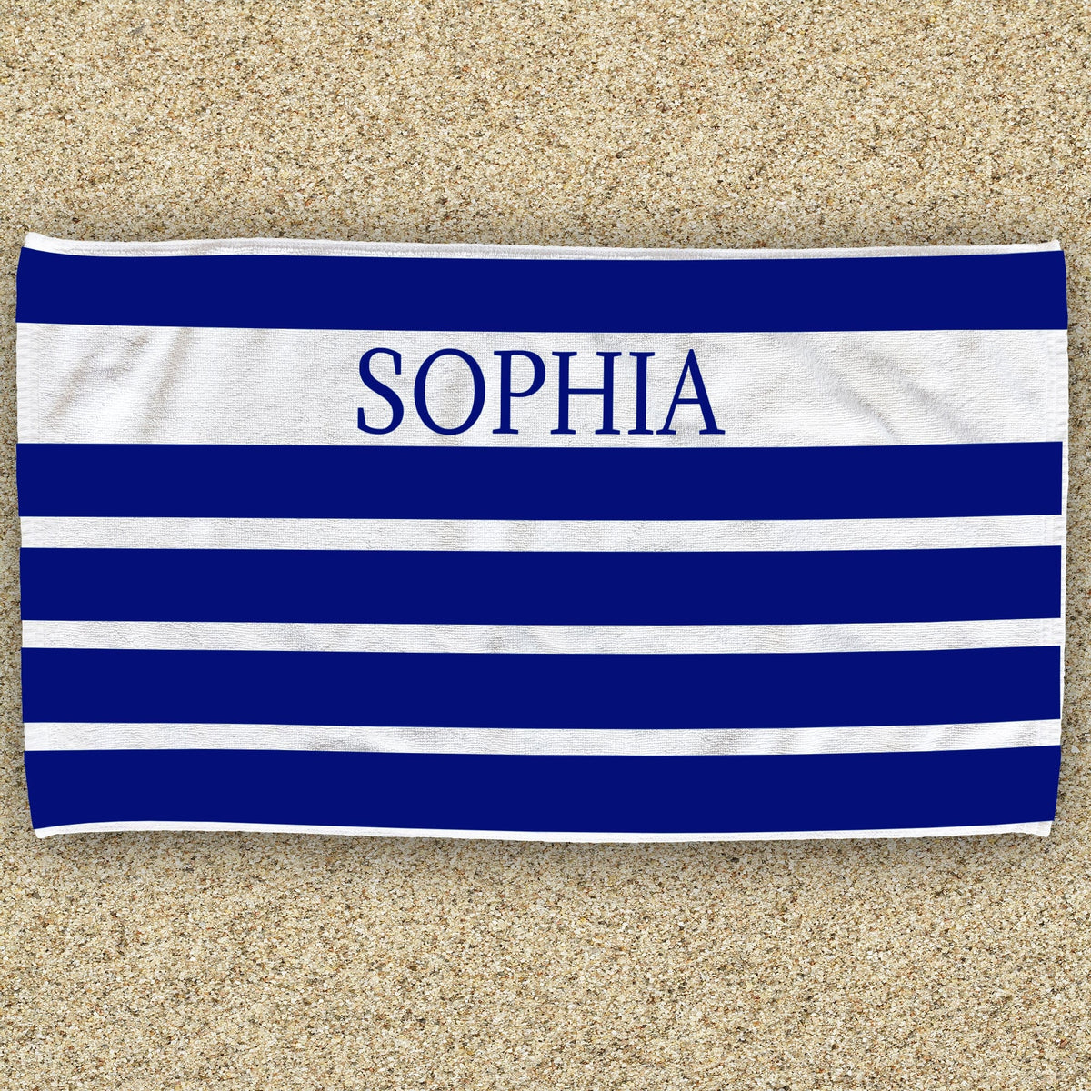 Personalized Sailor Anchor Mini Beach Towel for Kids | Monogram Online