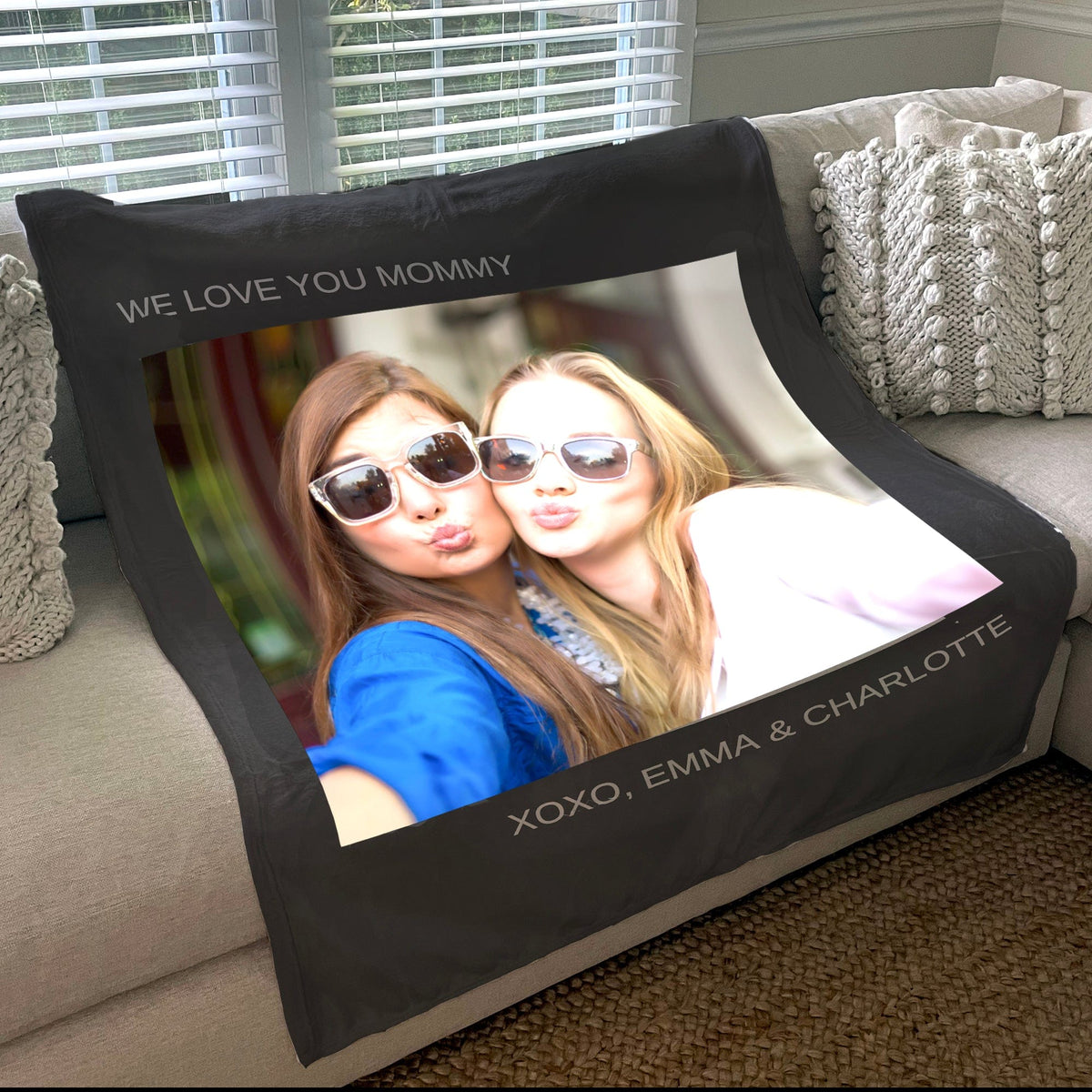 Build Your Own Design Custom Photo Collage Blanket | Blanket Personali
