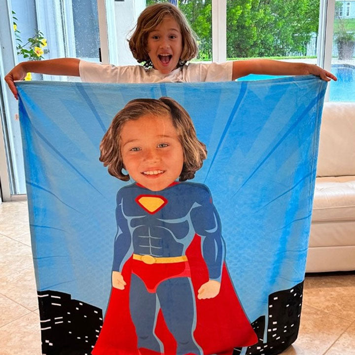 Personalized Photo Fleece Blanket | Custom Picture Throw Blanket ...