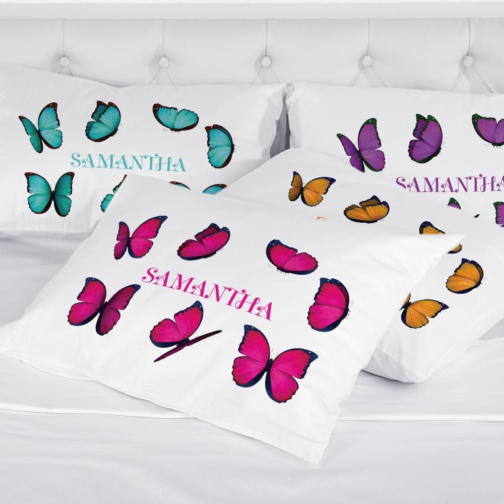 Butterfly Personalized Sleeping Pillowcase | Monogram Online