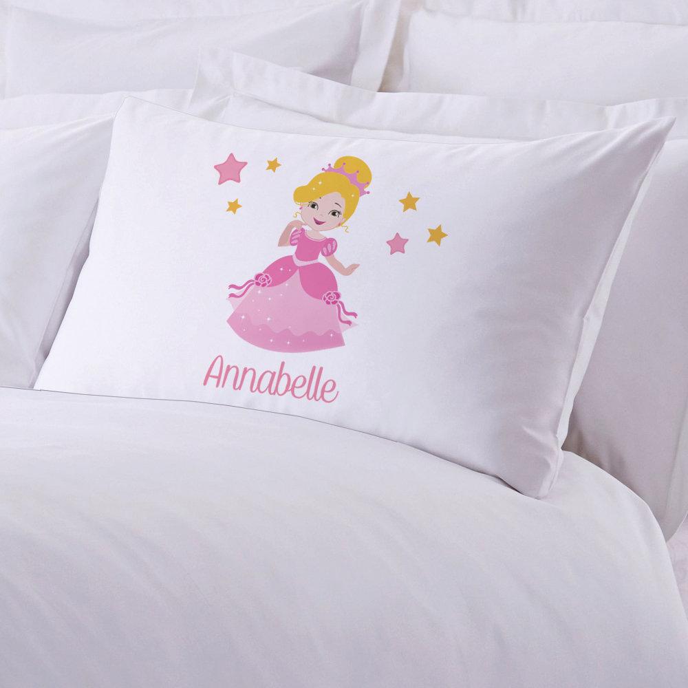 Personalized Kids Princess Pillowcase | Custom name and design ...