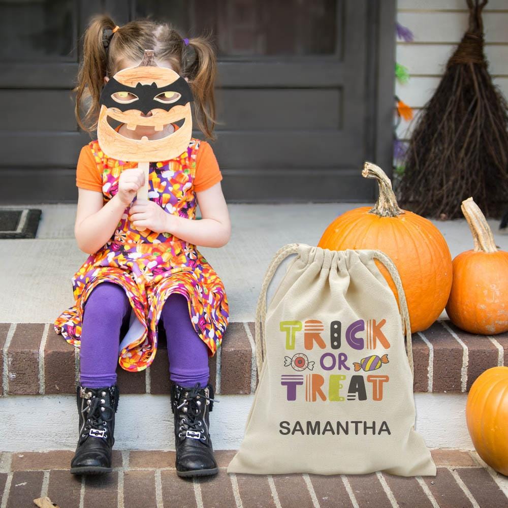 Custom Treats Halloween Drawstring Sack of Tricks | Monogram Online