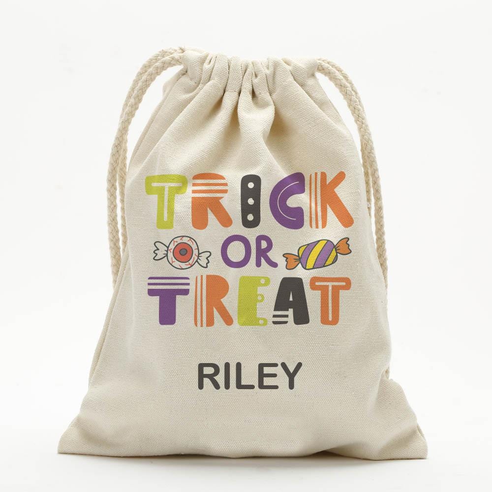 Custom Treats Halloween Drawstring Sack of Tricks | Monogram Online