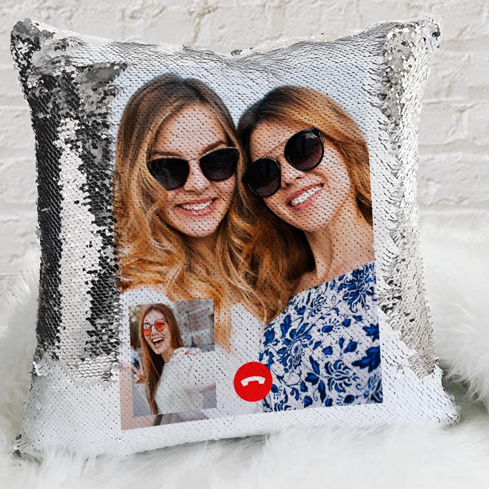Instagram Photo Personalized Flip Sequin Pillow | Monogram Online