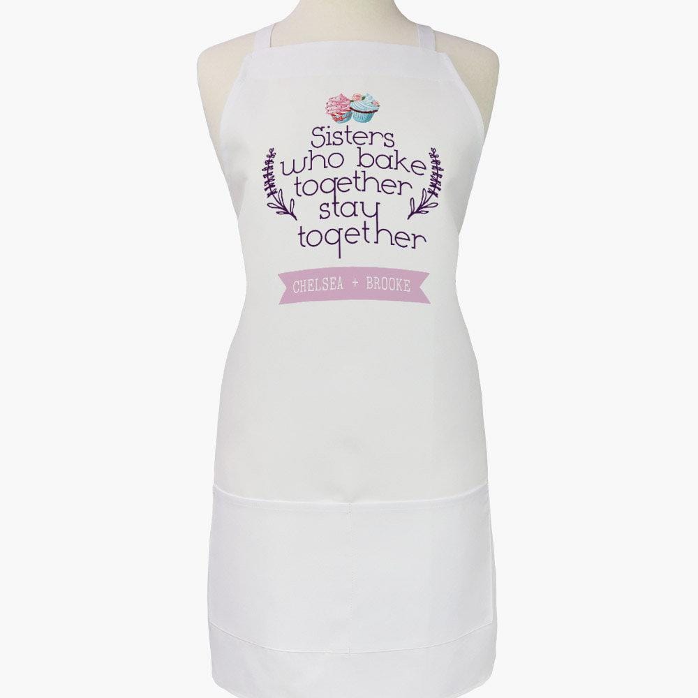 Sisters Personalized Adult Apron | Monogram Online